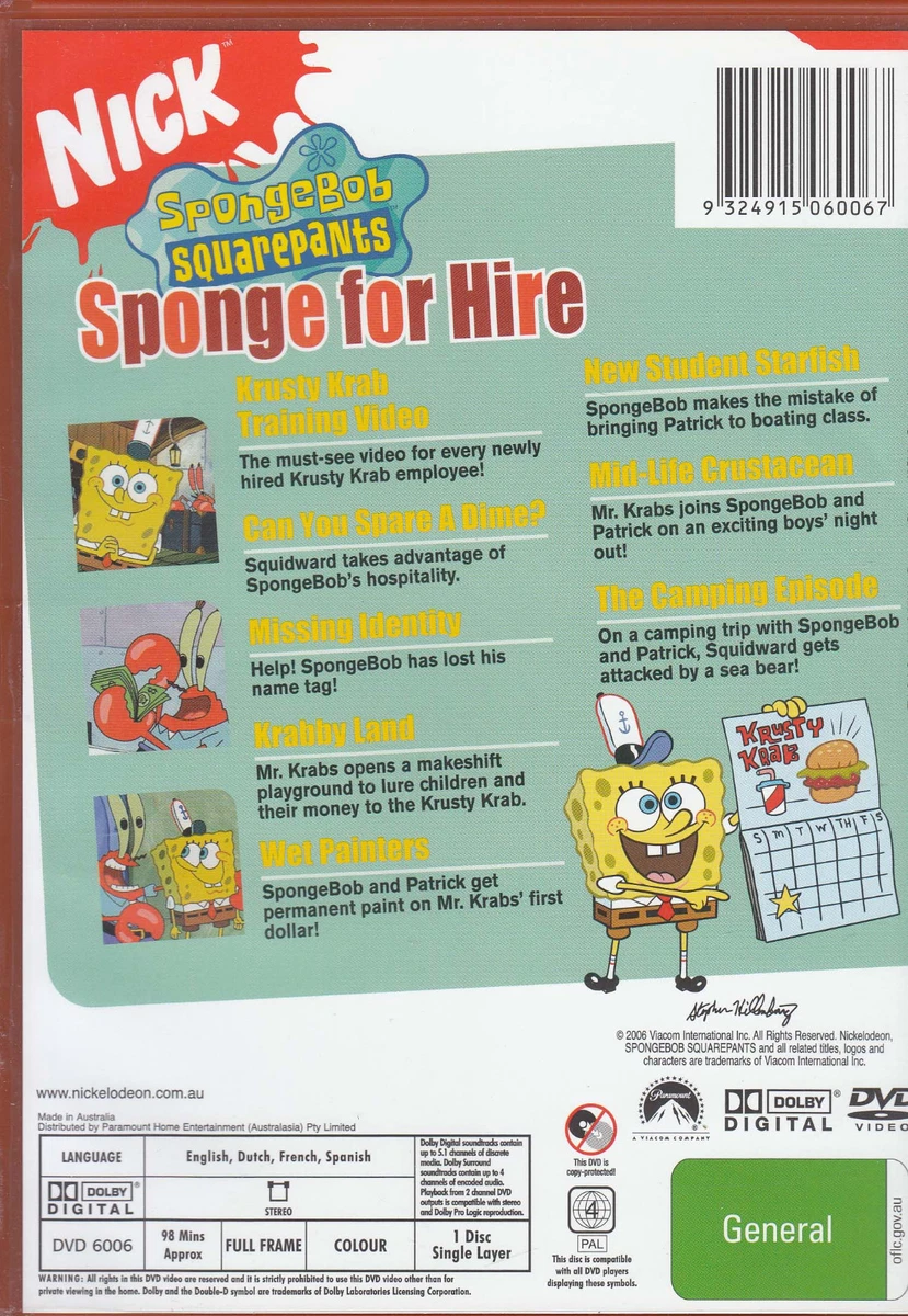 Spongebob Sponge For Hire