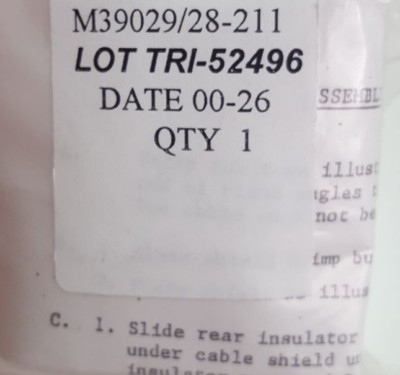 TSEI M39029/28-211 CIRCULAR CONTACT, COAX, PIN, CRIMP | eBay