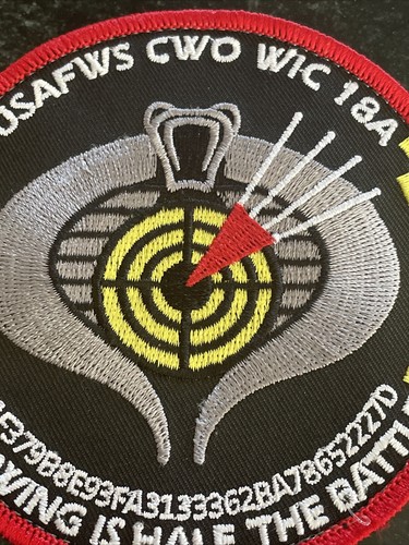 USAFWS CWO WIC 18a Patch Logo 4” Rare Vtg Cyberspace Warfare Weapons ...