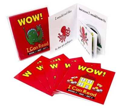 WOW! I can Read Red Reader Set 3 - 6 Books Early Literacy Teacher ...