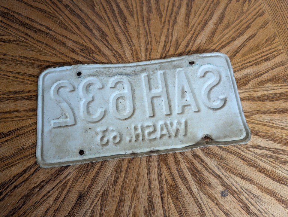 Vintage 1963 Washington License Plate | eBay