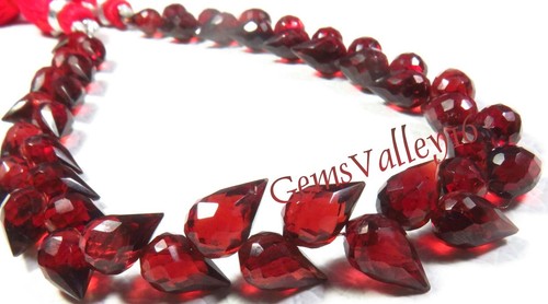 New Natural Red Mozambique Garnet Teardrop Faceted Gems Beads 6.5-10mm ...