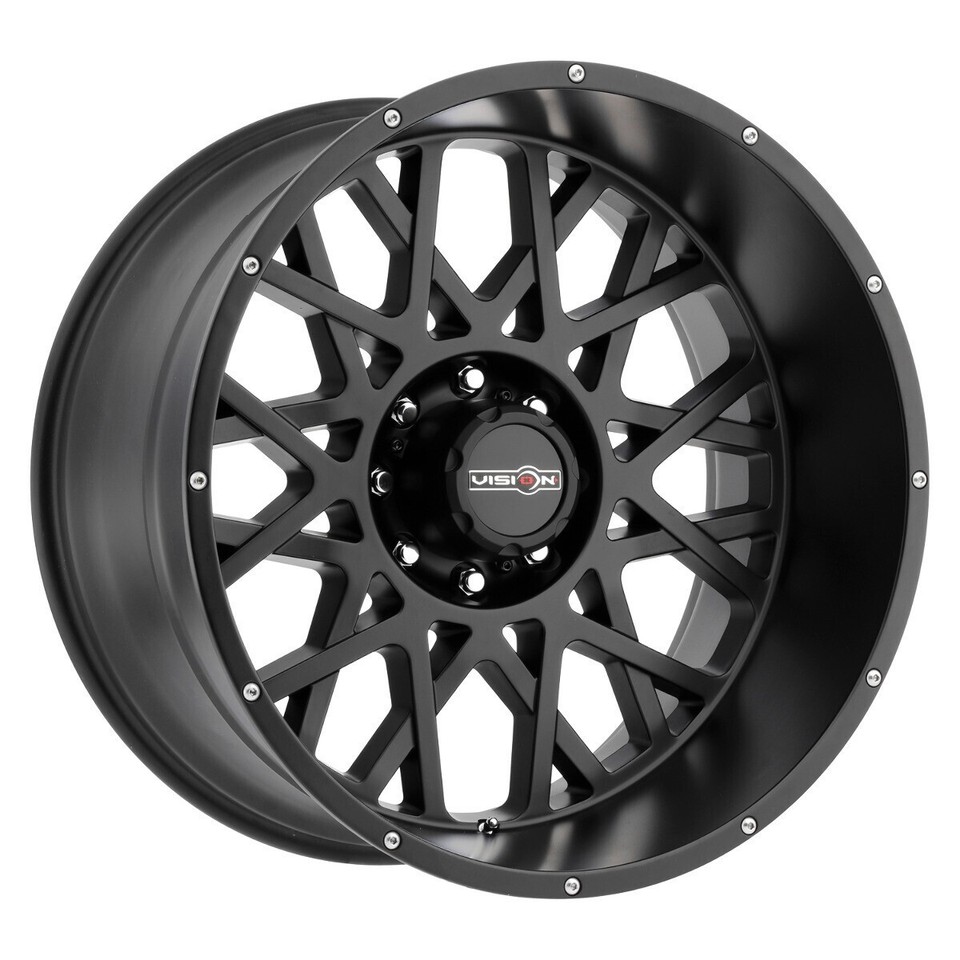 22x12 Vision Rocker Black Wheels 33 AT Tires Package 6X5.5 GMC Sierra ...