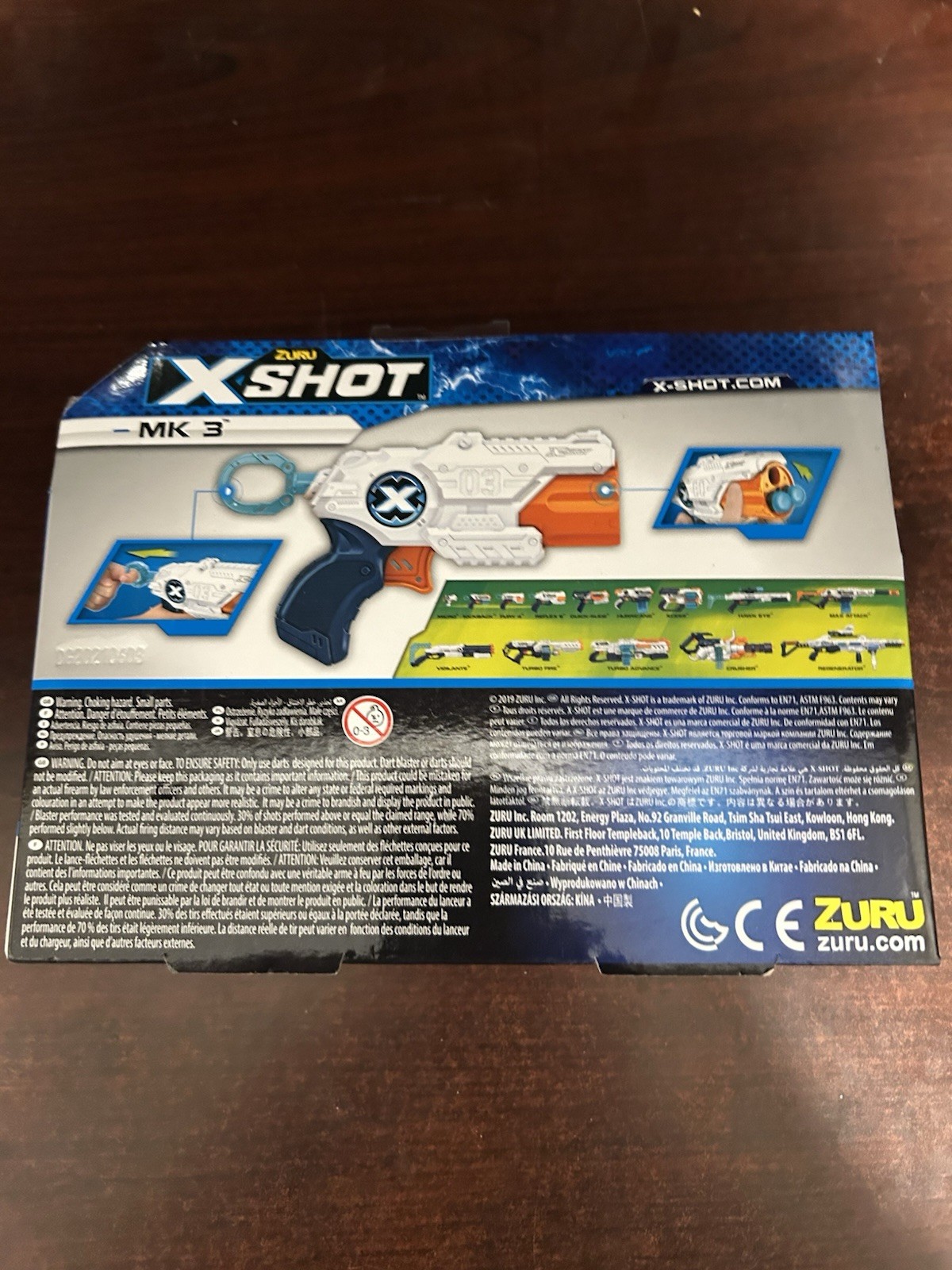 Zuru X Shot MK3 Gun XShot Toy Gun White Blue Orange 80 FT PL for sale ...
