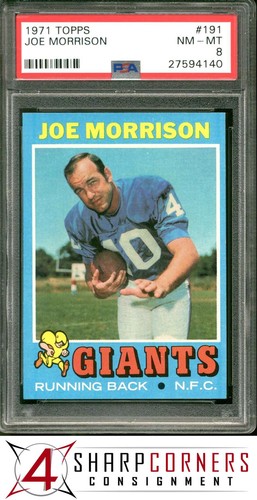 1971 TOPPS #191 JOE MORRISON GIANTS PSA 8 | eBay