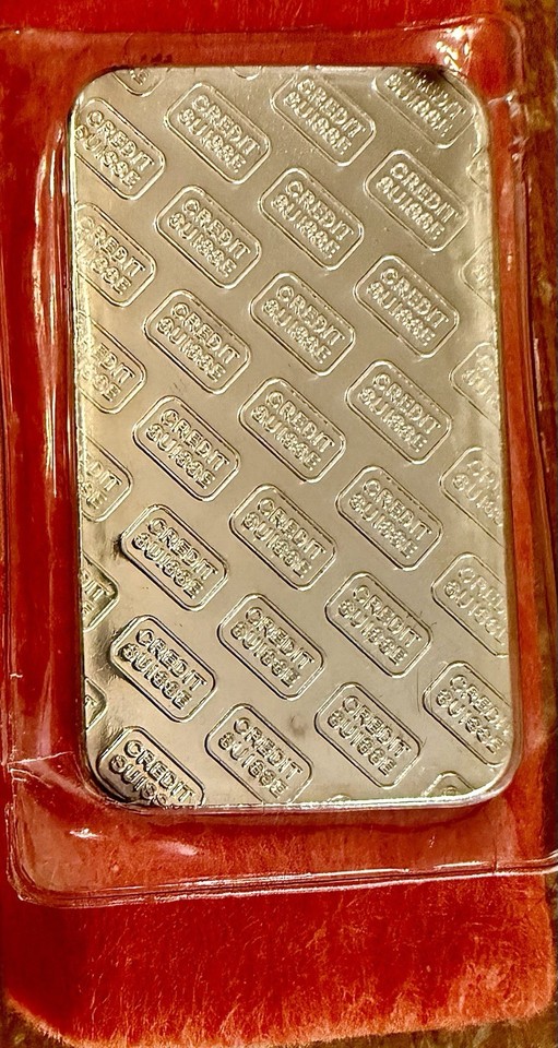 Uber Rare Credit Suisse 50gr With Serial# Silver Factory Sealed Defunct ...