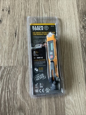 KLEIN TOOLS NCVT-4IR NON CONTACT VOLTAGE TESTER LASER INFRARED & Two ...