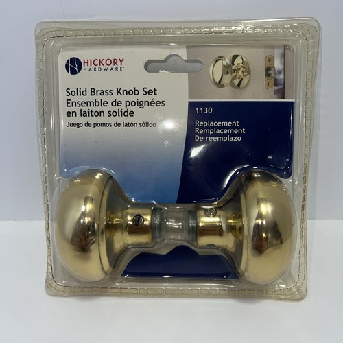 VTG Hickory Hardware 1130 Solid Brass Replacement Door Knobs & Square Spindle 78555011307| eBay