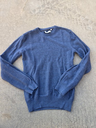 Billy Reid Mens Fisherman Rib Crewneck Sweater In Rust Sz S Cashmere ...