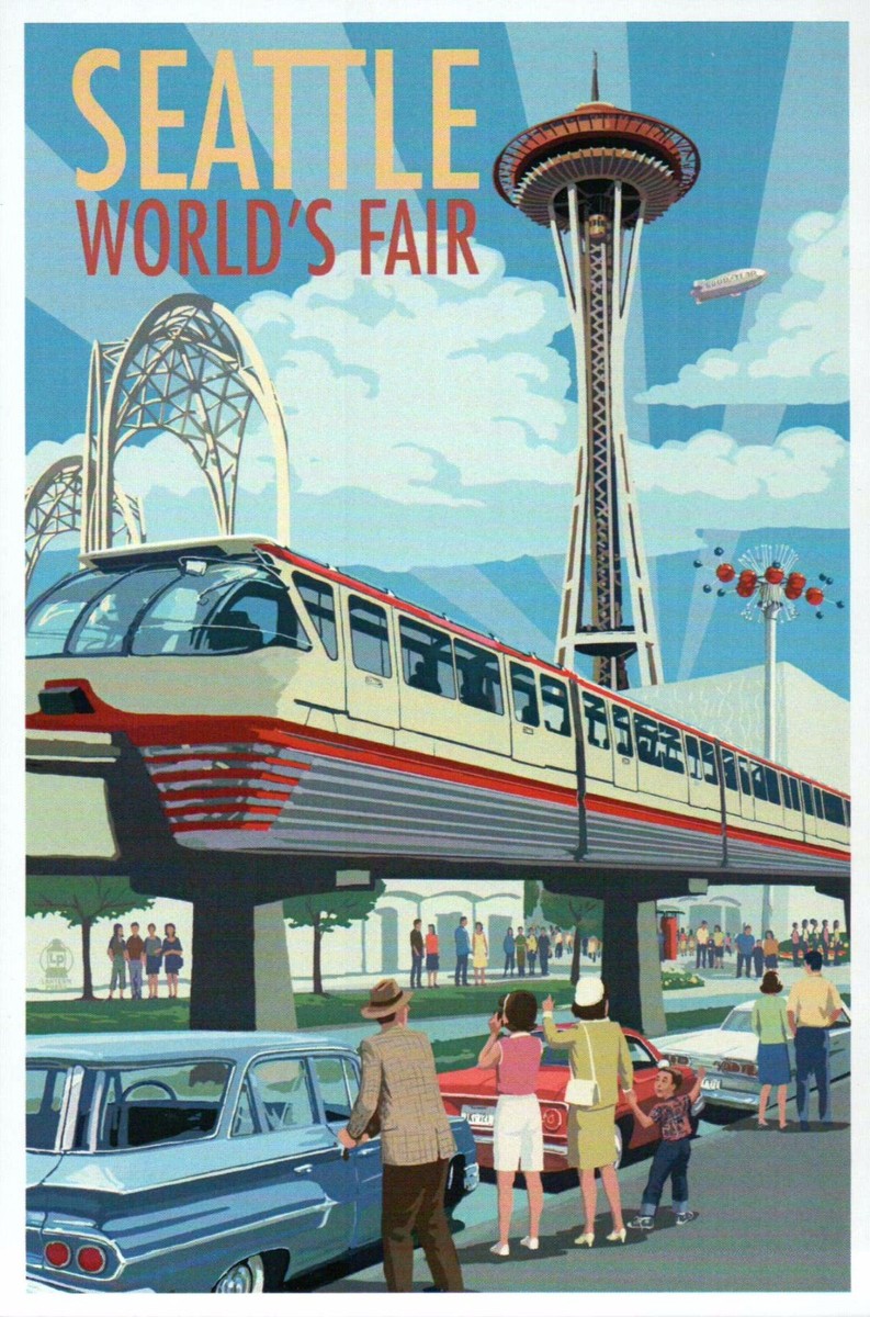 The Seattle Space Needle Postcard