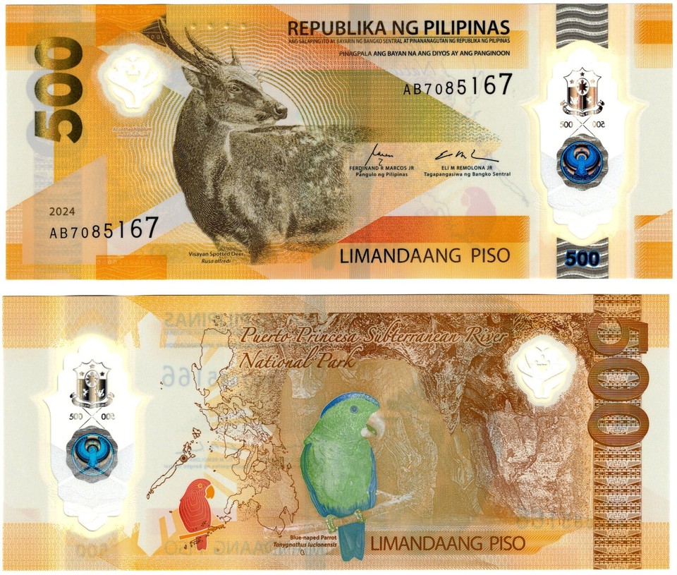 2025 2024 Philippines Banknote 50, 100, 500 Piso UNC NEW POLYMER set | eBay