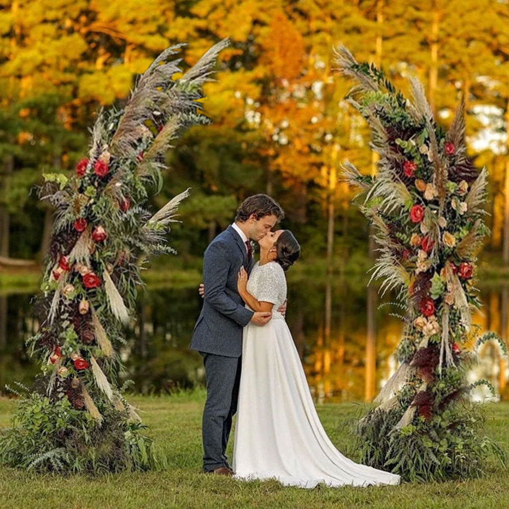 Half Moon Shape Wedding Arch Frame Moongate Flowers Stand Display ...