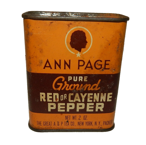 Vintage Ann Page Ground Red Cayenne Pepper Metal Tin | eBay