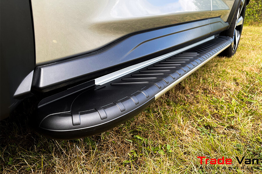 VW TOUAREG RAPTOR SILVER SIDE STEPS SIDE BARS RUNNING BOARDS 2003-18 ...