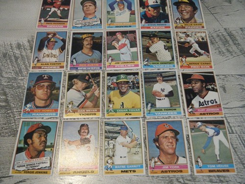1976 TOPPS BASEBALL CARD LOT 20 ASST CARDS.. | eBay