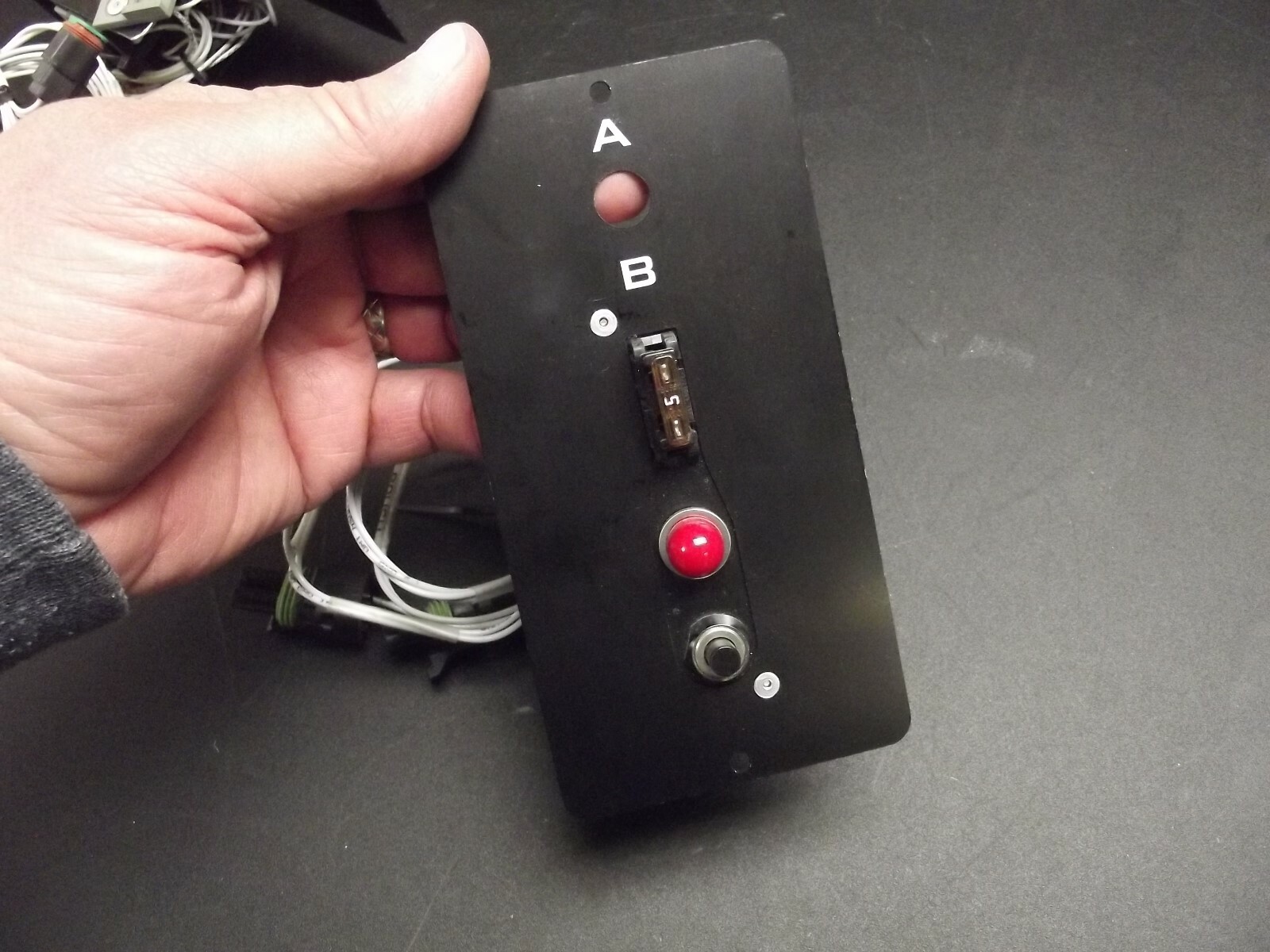 NASCAR Roush Racing A-B Switch Aluminum Panel W/ Wiring Harness Hot Rat ...