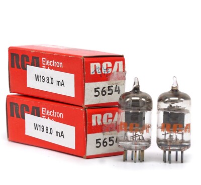 MATCHED PAIR 5654/6AK5W/EF95/6AK5 RCA NOS Tube Valvula Valve 진공관 真空管 ...
