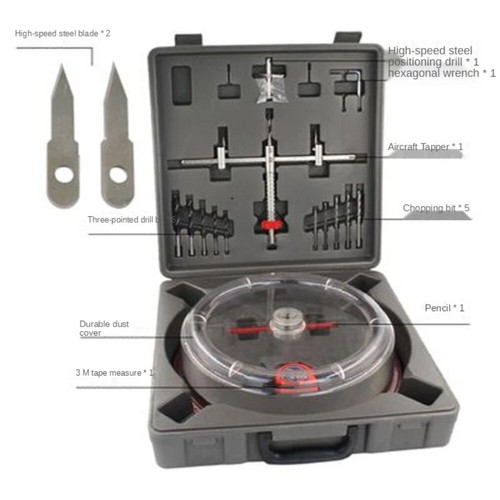 40-200mm Tuned Hole Saw Drill Bit Set Woodworking Double Edge Hole ...