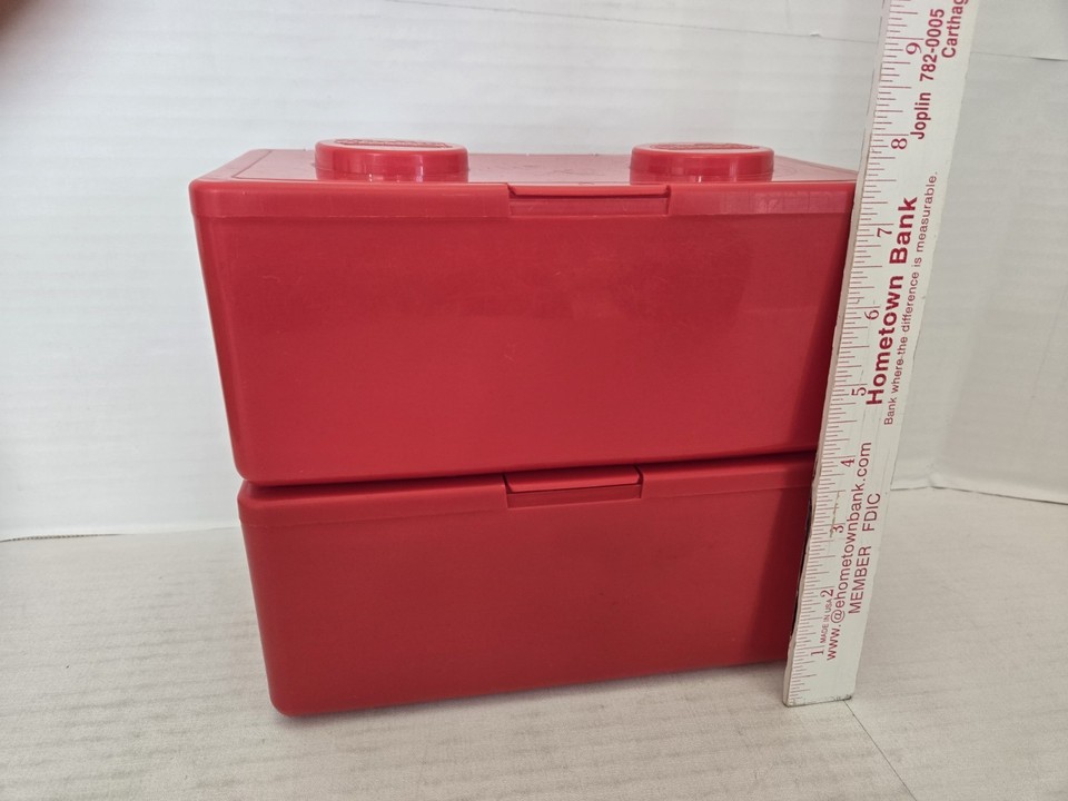 2 Vintage 90's Chubs Wipes Lego Block Stackable Container FREE SHIPPING ...
