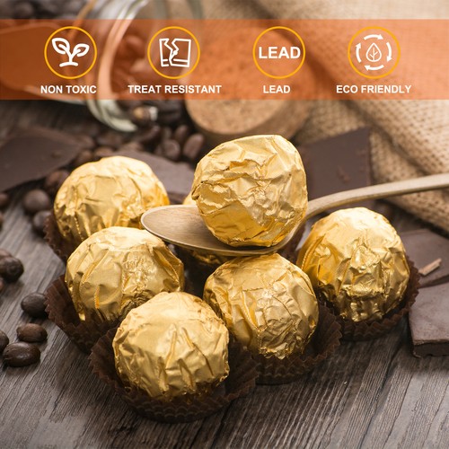 100pcs Candy Foil Wrappers,4"x4" Chocolate Bar Wrappers(Silver,Glossy ...