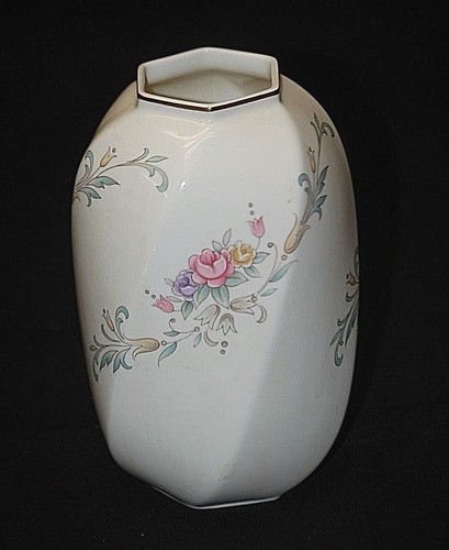 Christopher Stuart Bone China Vase Spring Crest Y1013 Pink Sprays Gold ...