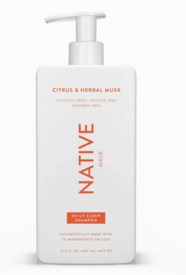 NATIVE HAIR~CITRUS & HERBAL MUSK~~DAILY CLEAN HAIR SHAMPOO 16.5 OZ | eBay