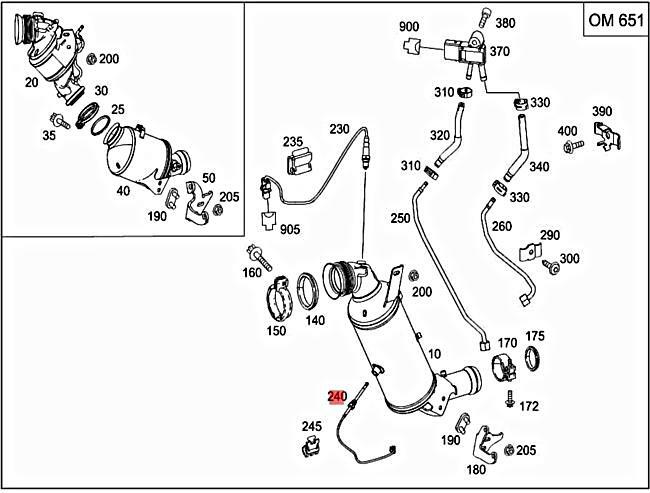 Genuine MERCEDES A205 A207 C205 C207 C218 C253 Temperature sensor ...