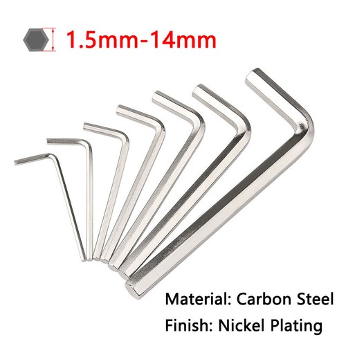 Allen Keys Hex Wrench Hexagon Key Long L-Keys Hexagon Wrenches Metric 1 ...
