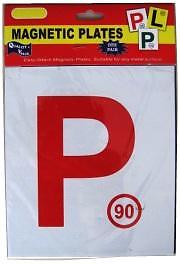 Magnetic Car Plates Red P1 | eBay Australia