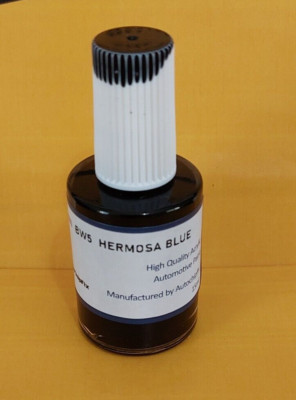 For Nissan Code BW5 Hermosa Blue Touch Up Paint & Fine Tipped Brush ...