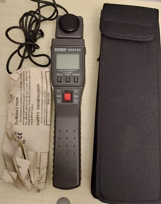 Extech 403125 LightProbe Meter with Case Removable Probe Manual | eBay