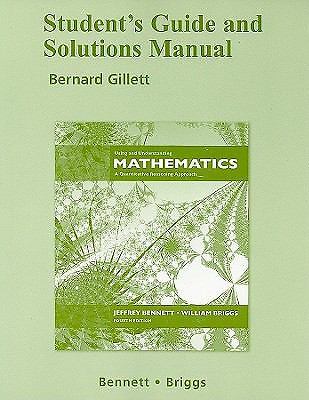 Pearson Custom Mathematics Ser.: Student's Study Guide and Solutions ...