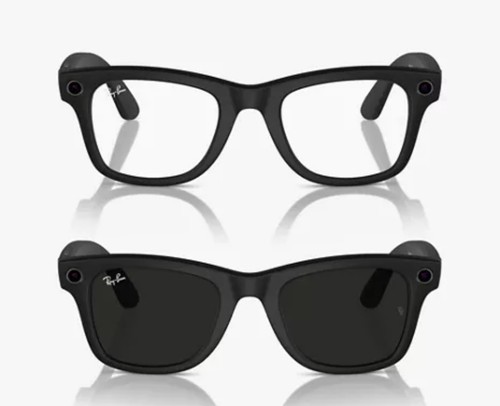Matte Black RayBan Meta Gen 1 Glasses Wayfarer Transition Lenses Open ...