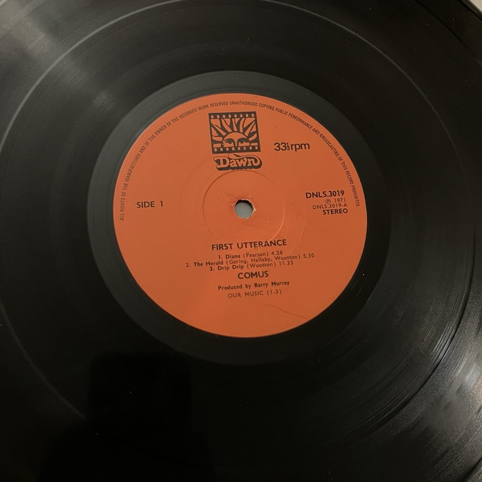 COMUS-FIRST UTTERANCE-MEGA RARE original 1st UK press FOLK PSYCH LP ...
