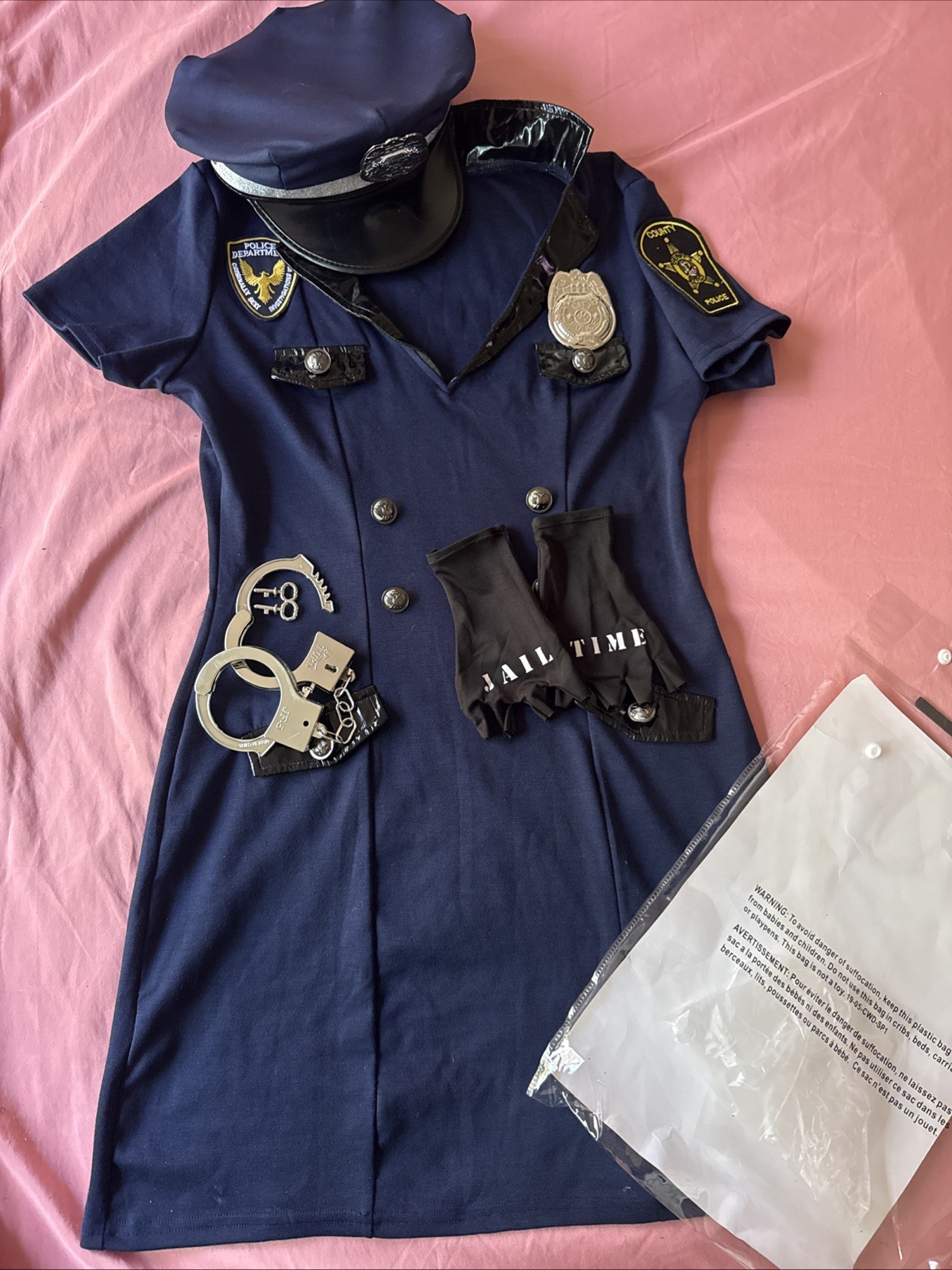 Spirit Halloween Police Officer Pat U Down Adult Cop … - Gem