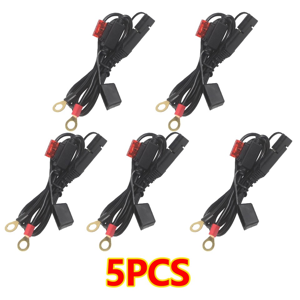 2FT Battery Terminal Ring Sae Connector Harness Charger Cable Extension ...