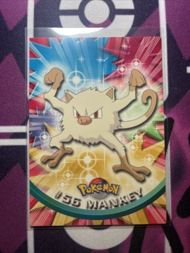 MANKEY #56 BLUE LABEL - 1999 POKEMON TOPPS TV ANIMATION SERIES 1 NM | eBay