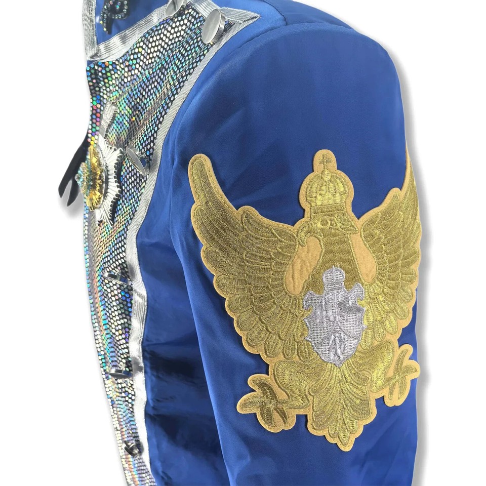 King Style Costumes Michael Blue Jacket Blood On The Dance Floor ...