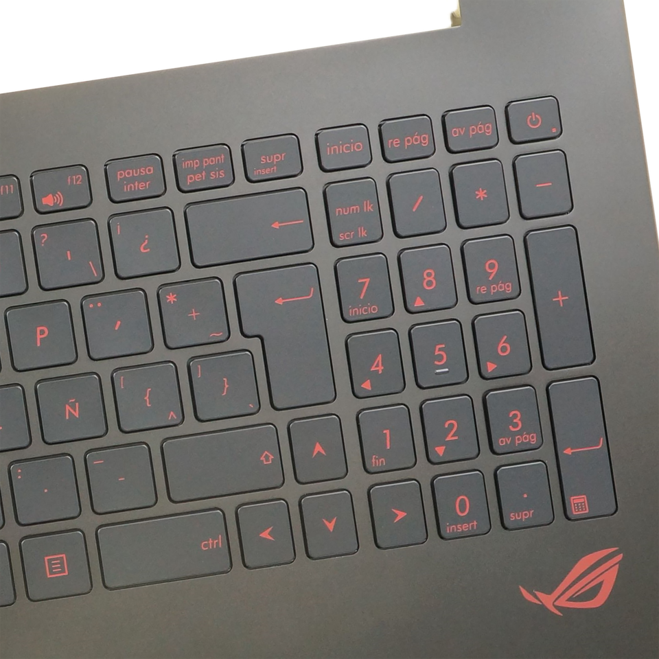 LA / Spanish Laptop Palmrest Top Cover Keyboard For Asus ROG G501JW ...