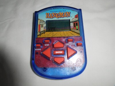 Hangman Electronic Handheld Game Vintage Transparent (Milton Bradley MB ...