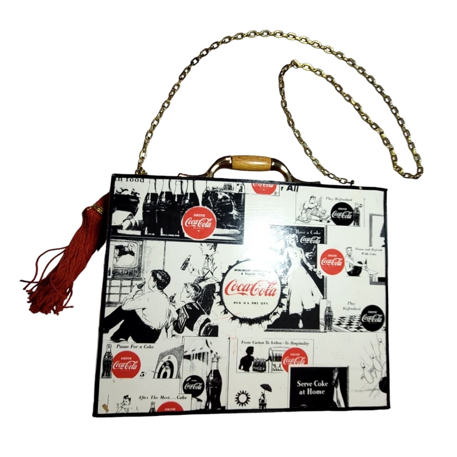 Unique Rare Custom Coca Cola Cigar Box Purse Handmade - Gem