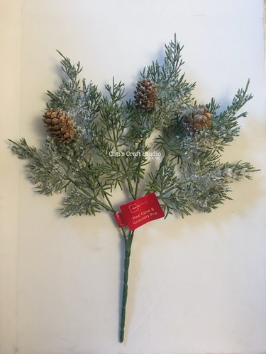 MainStays Floral Single Greenery Pine Cone Greenery Set Of 10 for sale ...