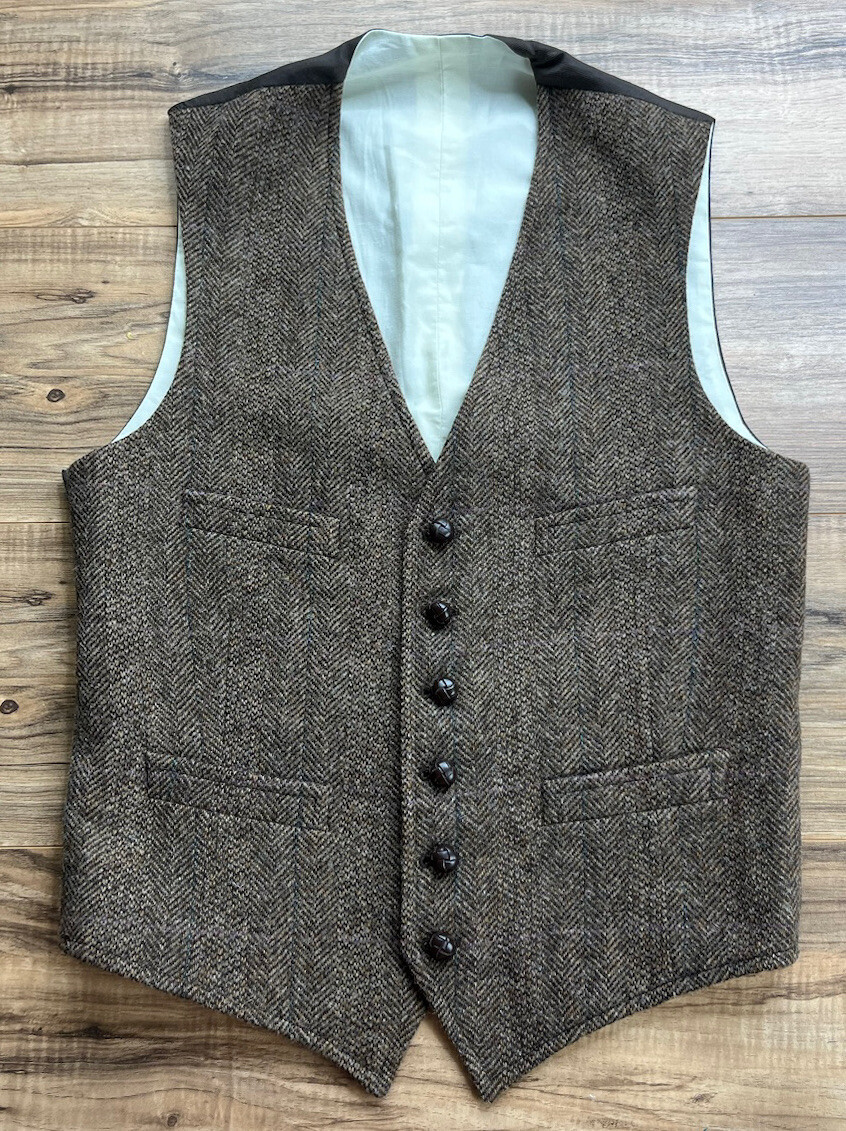 Polo Ralph Lauren Morehouse Collection Tweed Vest 40R… - Gem