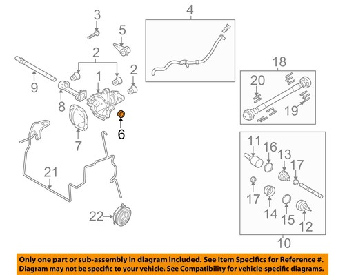 FORD OEM 09-24 Expedition Carrier Components-Axle Seal AL3Z4B416A | eBay