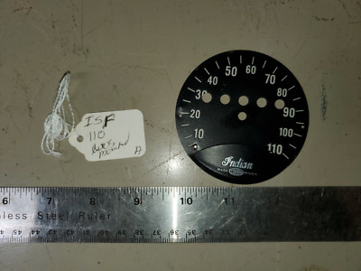 Indian Motorcycle Original 1941-45 Speedometer Face | eBay
