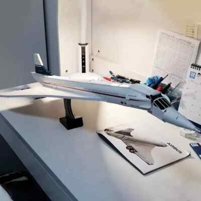 *NEW* MOC 10318 Concorde Building Blocks ICONS 2083pcs Supersonic Plane ...