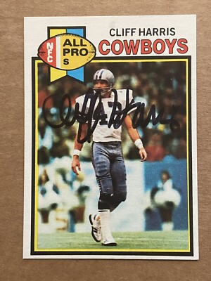 CLIFF HARRIS Hand Signed 1979 Topps #360 Dallas Cowboys Autograph Auto ...