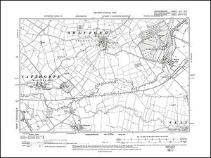 Swinford, Catthorpe in 1904 - old map Leicestershire 53SW | eBay