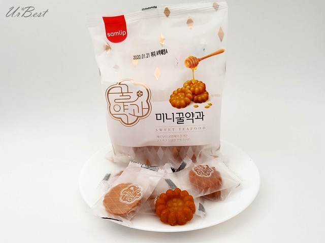 SAMLIP SPC Mini Honey Yakkwa Sweet Cookie Korean Traditional Snack 200g ...