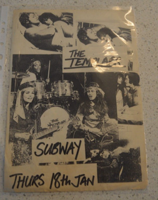 THE TEMPLARS RARE SMALL NEW ZEALAND 80'S GIG POSTER! PUNK OI SKINHEAD ...